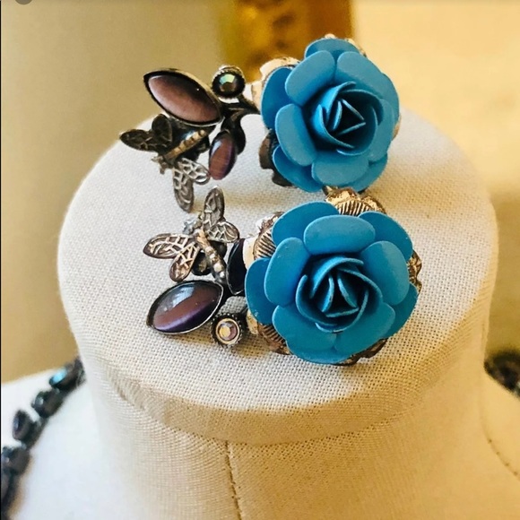 Mary Demarco | Jewelry | Vintage Mary Demarco Crystal Necklace Pierced ...